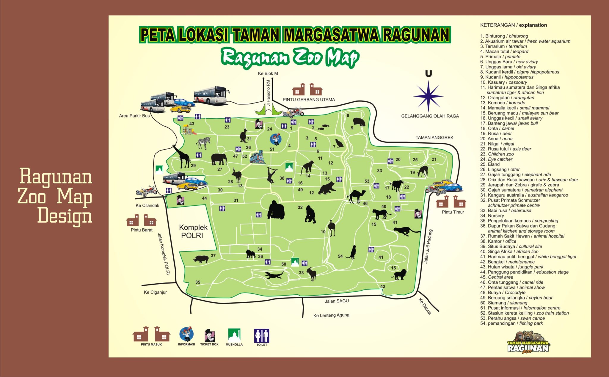 4 Peta Ragunan Zoo 2026: Panduan Lengkap Menjelajahi Kebun Binatang ...